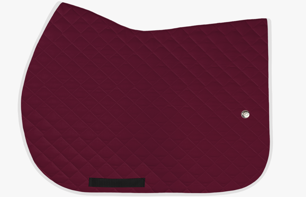 Ogilvy Jump Profile Pad Raspberry Base – Horse & Rider