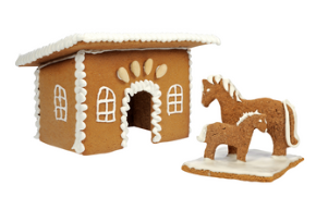 Gingerbread Stable Cookie Cutters – Horse & Rider